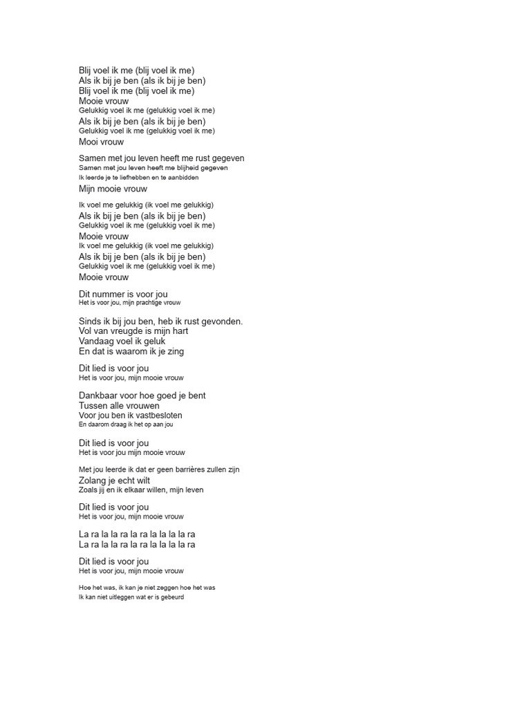 Ik Voel Me Gelukkig | PDF