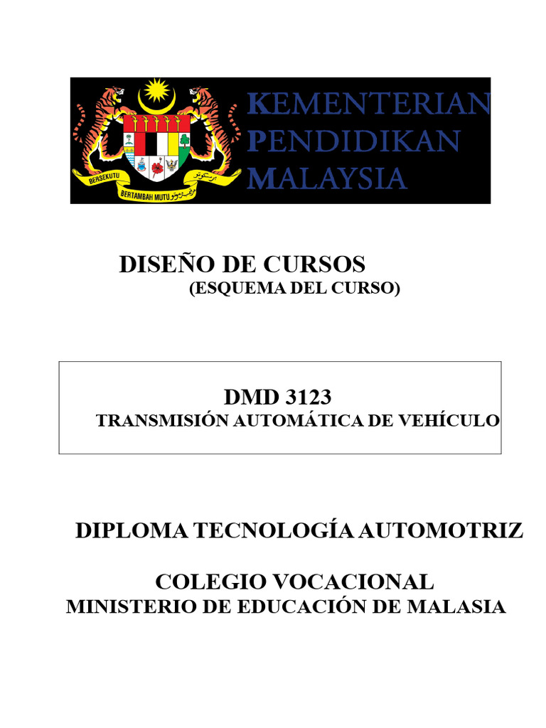 Curso de Transmisión Automática DMD 3123 | PDF | Transmisión automática ...