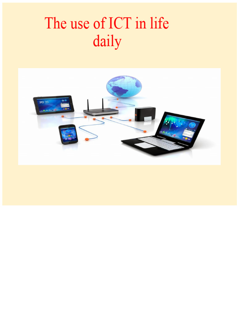 ICT in Daily Life | PDF | Educational Technology | Information And ...