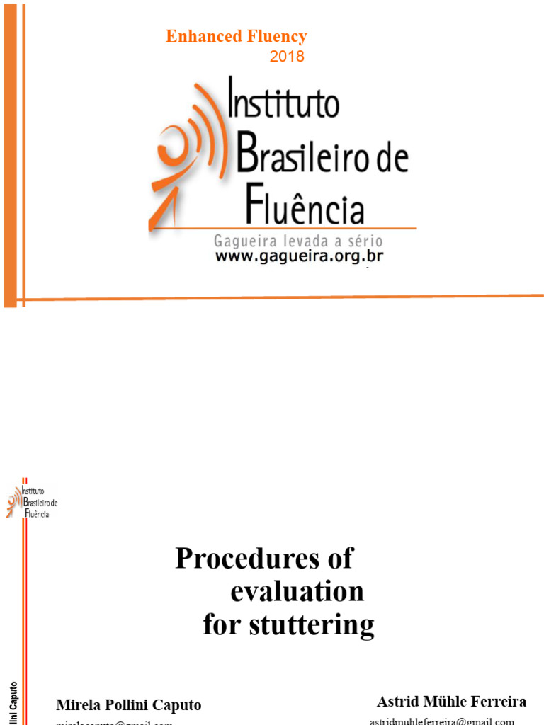 Stuttering Assessment Procedure | PDF | Stuttering | Fluency