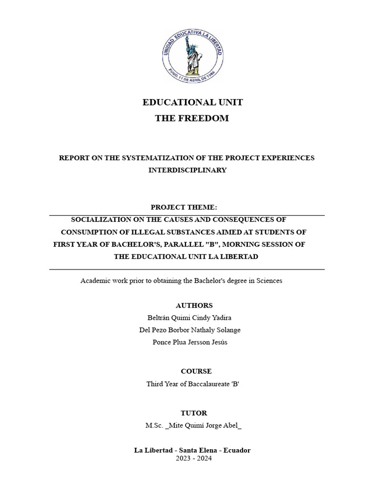 Report On Systematization of Interdisciplinary Project 1 | PDF ...
