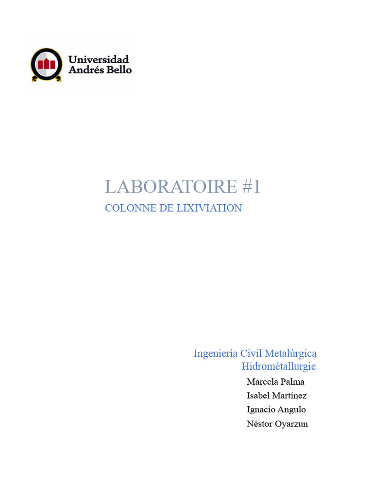 Lixiviation en colonne du cuivre oxydé | PDF | Acide | Cuivre