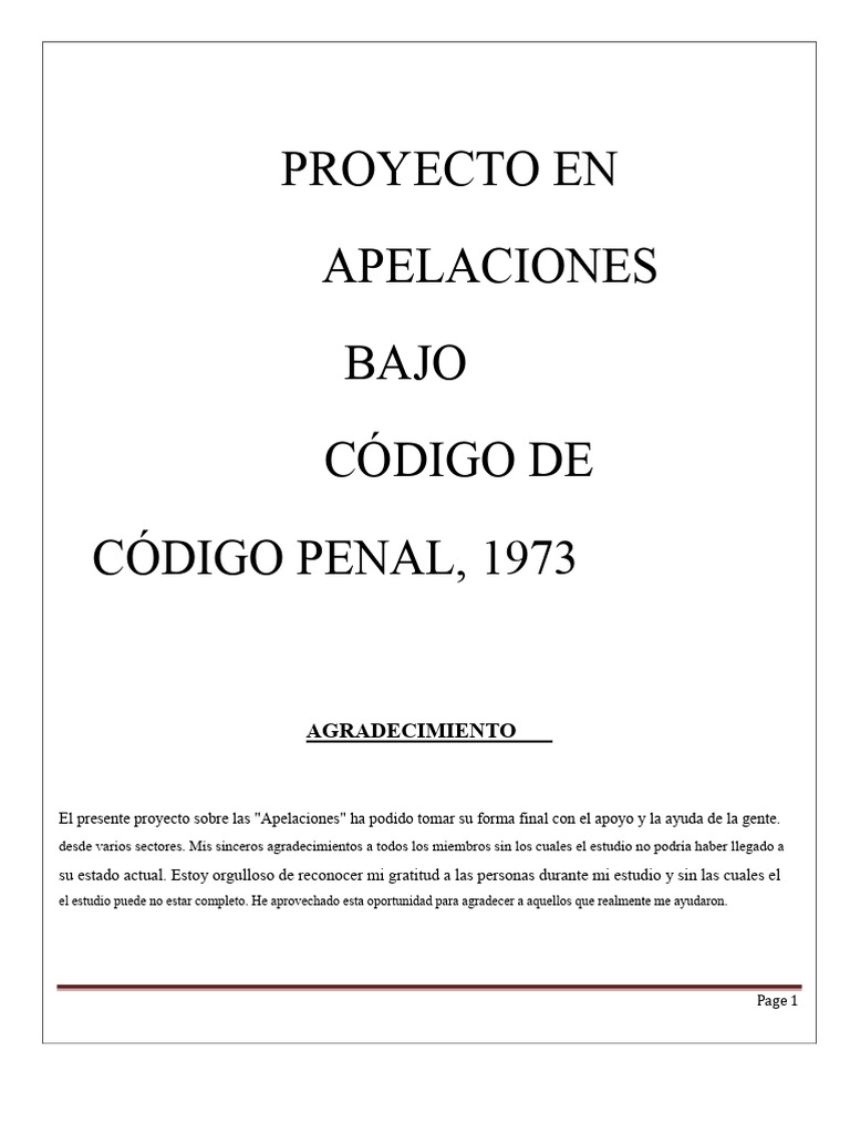 Apelaciones en el Código Penal 1973 | PDF | Apelación | Sentencia (ley)