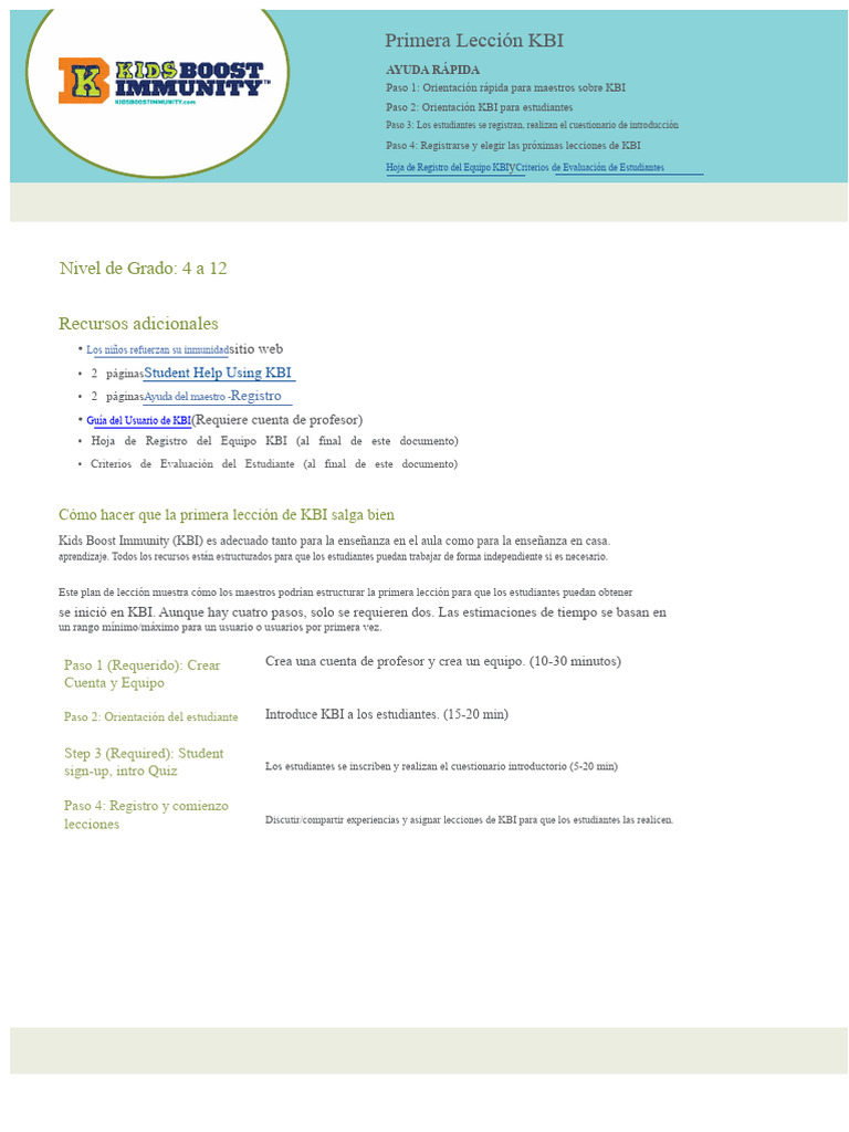 Primera Lección Kbi | PDF | Contraseña | Enseñando