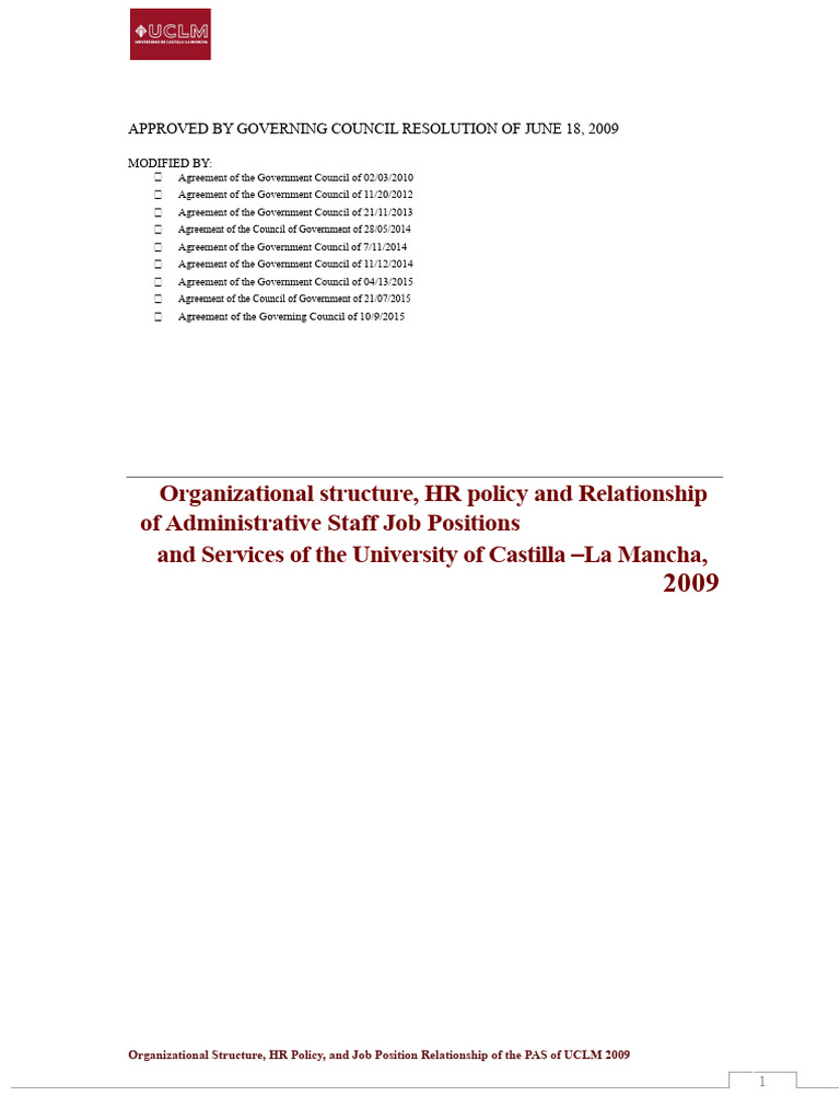 Human Resources Policy, Organizational Structure, and Job Relationship ...