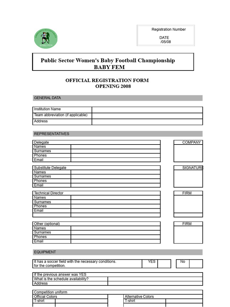 Baby Fem Registration Form | PDF