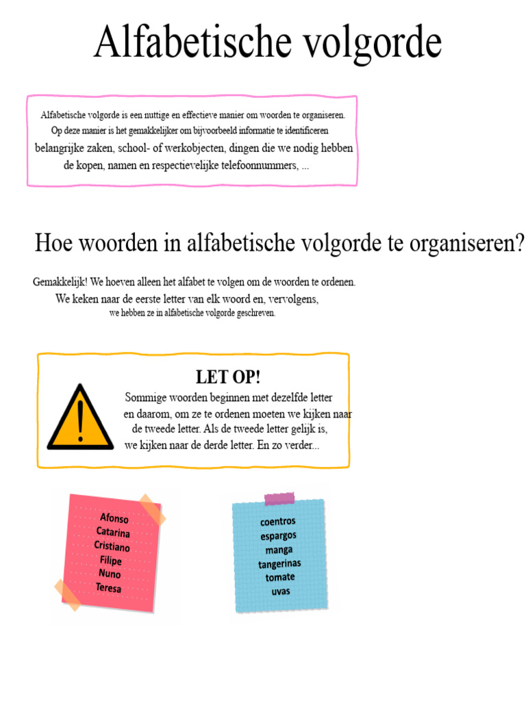 Alfabetische Volgorde | PDF