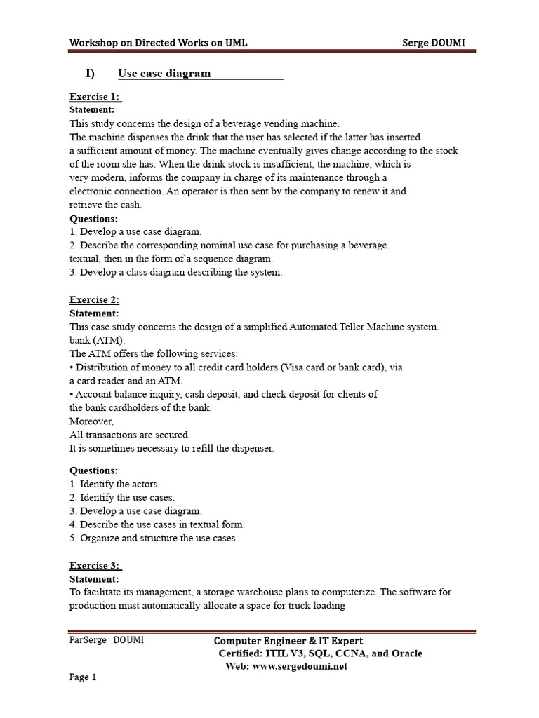 I) Use Case Diagram | PDF | Use Case | Computer File