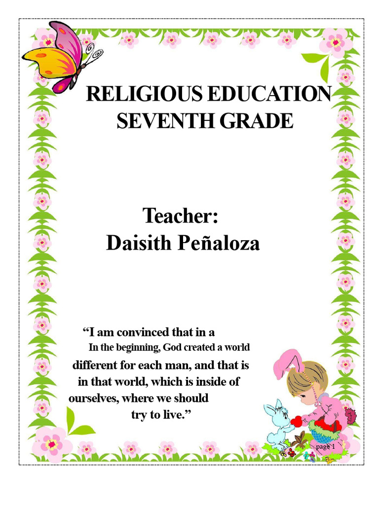 Seventh Grade Religion Module | PDF | Value (Ethics) | Family