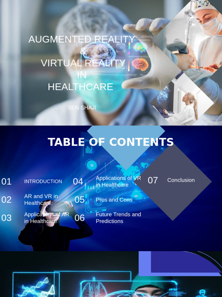 Augmented and Virtual Reality in Healthcare | PDF | Virtual Reality ...