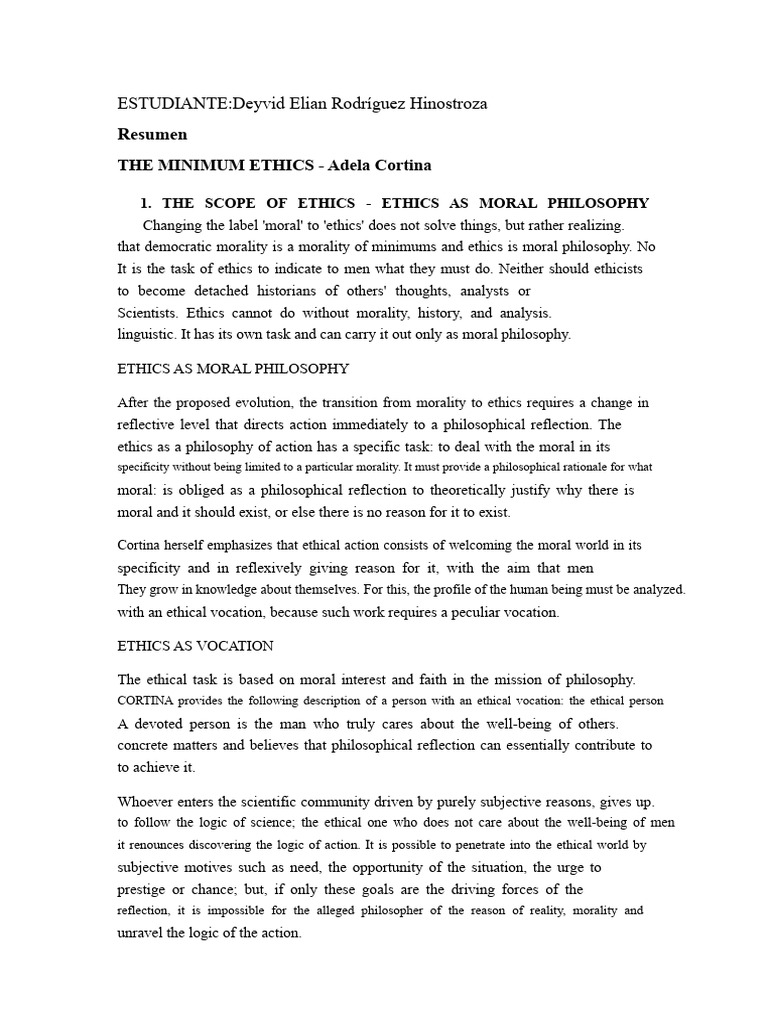 Ethics as Moral Philosophy Explained | PDF | Reason | Morality
