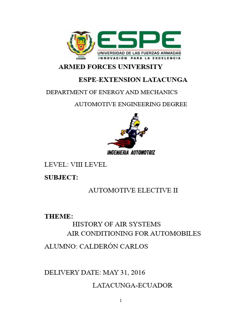 History of Automotive Air Conditioning | PDF | Lincoln Motor Company ...