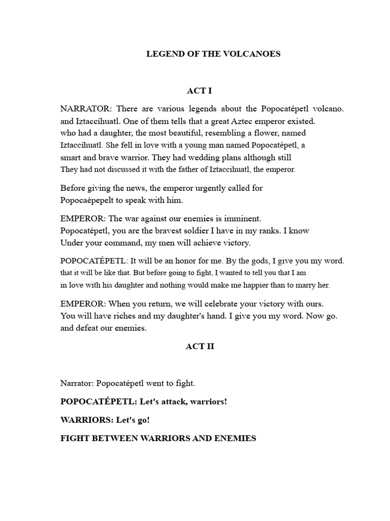 Legend of The Eternal Volcanoes | PDF