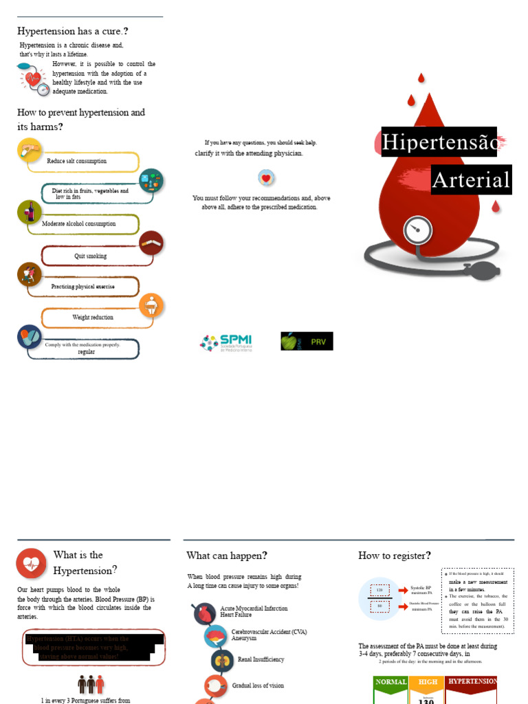 Arterial Hypertension Brochure Final | PDF | Hypertension | Blood Pressure