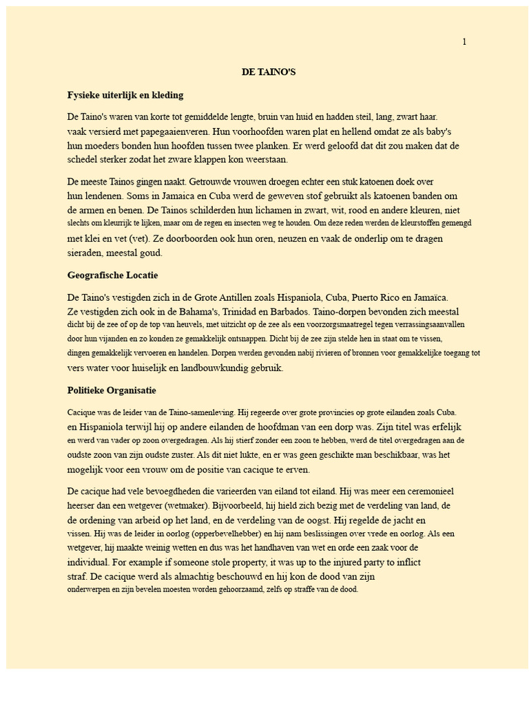 De Tainos - Arawaks | PDF