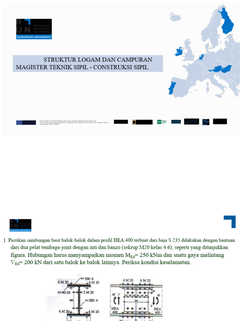 Analisis Sambungan Baja HEA 400 dan HEB 160 | PDF