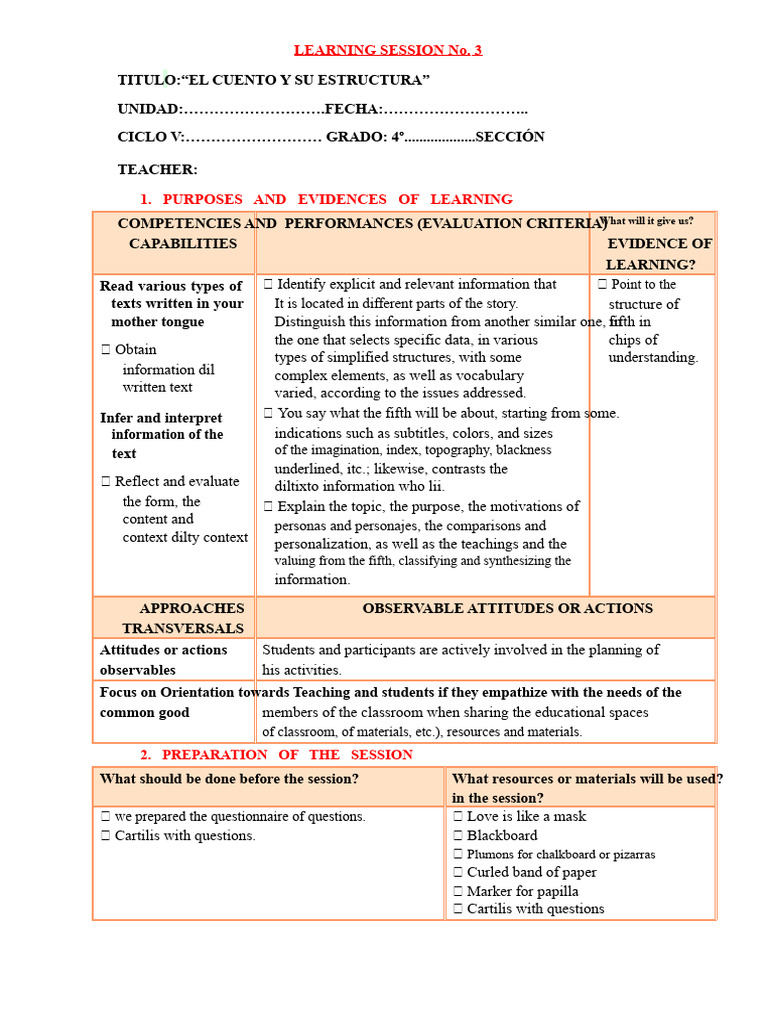 Understanding Story Structure in Class | PDF | Reading Comprehension ...