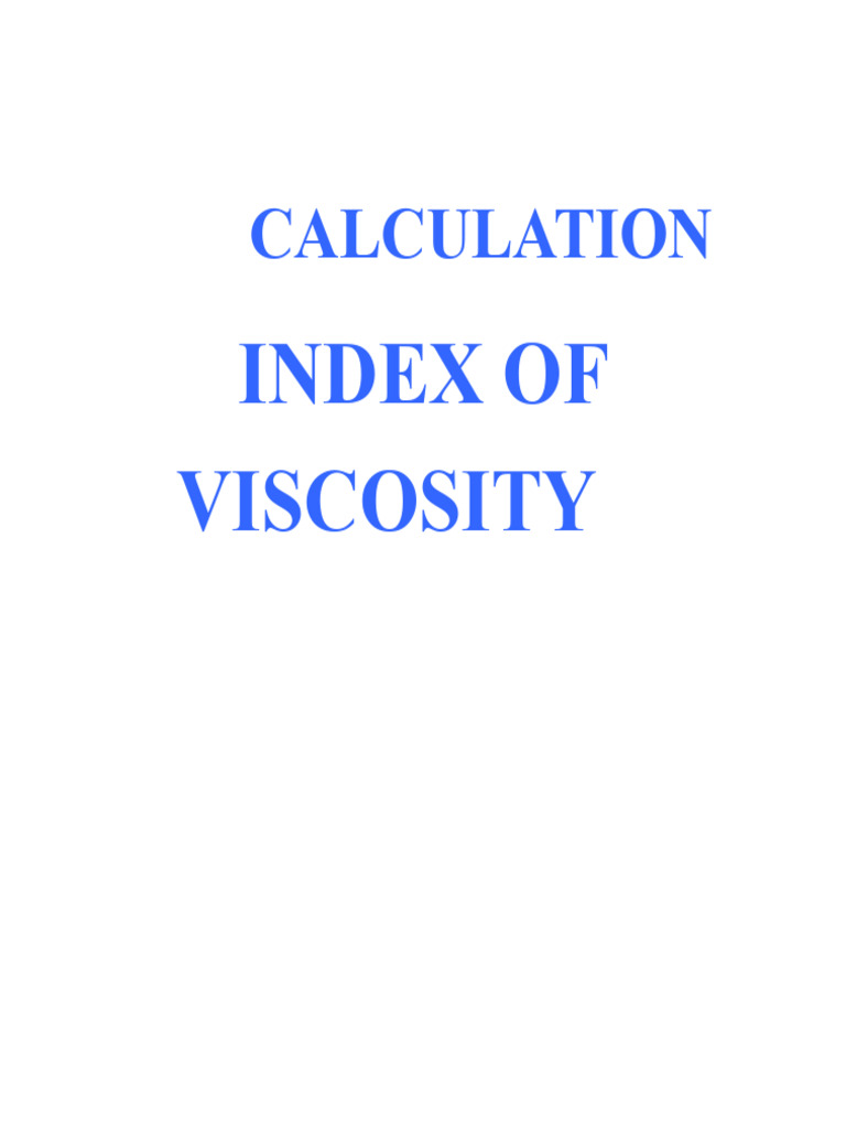 (20170508164411) Calculation of Viscosity Index | PDF | Viscosity | Liquids