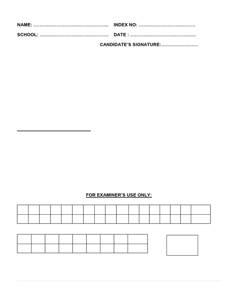 4313 Form 4 Mathematics Paper 2 End of Term 2 Examination 2025 PDF ...