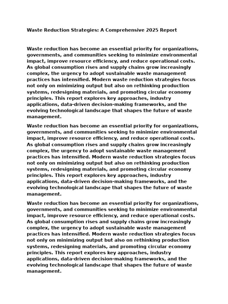 dciiiiiiii | PDF | Sustainability | Waste Management