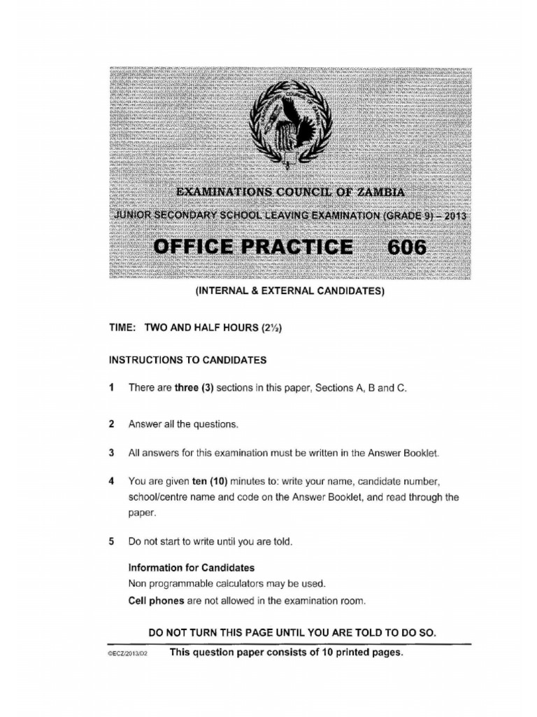 Grade 9 Office Practice | PDF