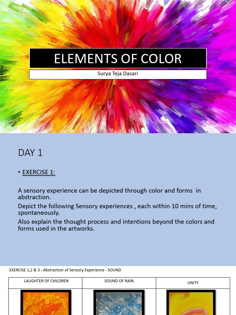 Color Theory_suryateja Dasari | PDF | Color | Composition (Visual Arts)