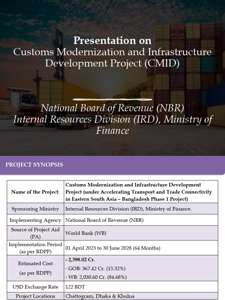Customs Modernization Project Overview | PDF | Customs