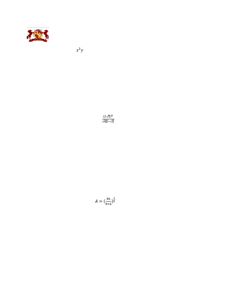 Form 4 Mathematics Mid-Term Exam | PDF