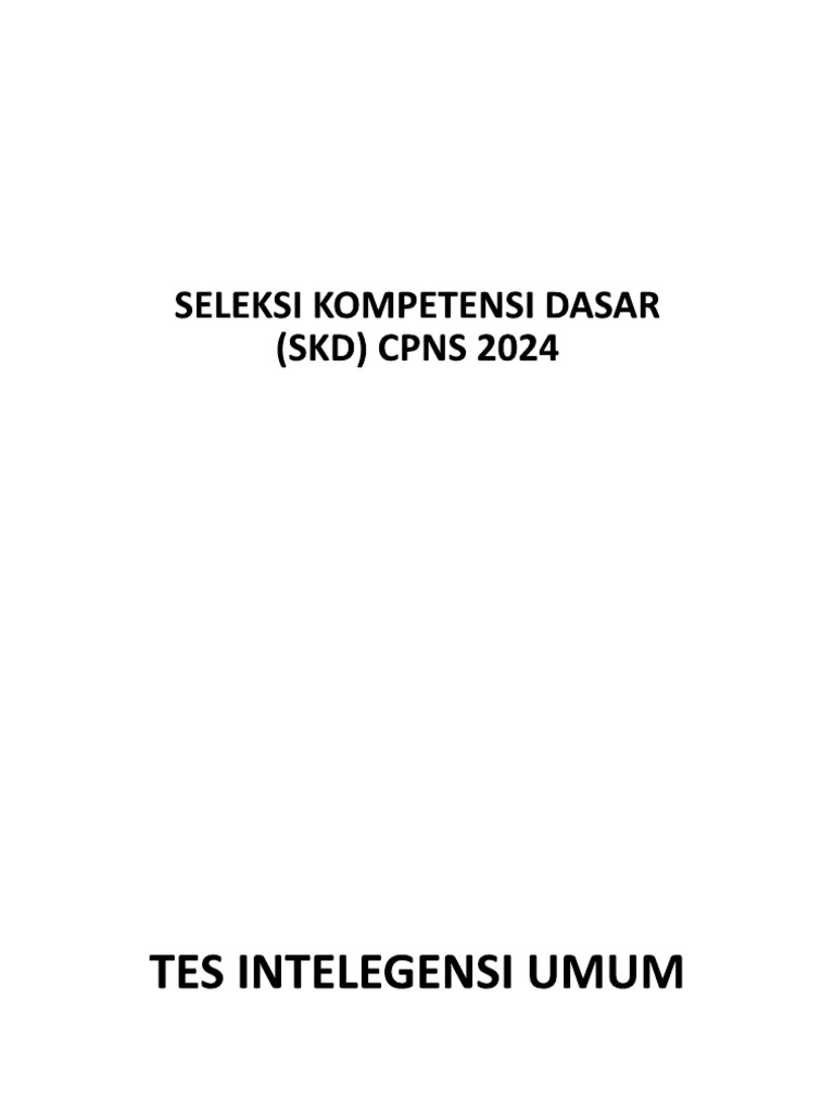 Soal SKD 2 | PDF