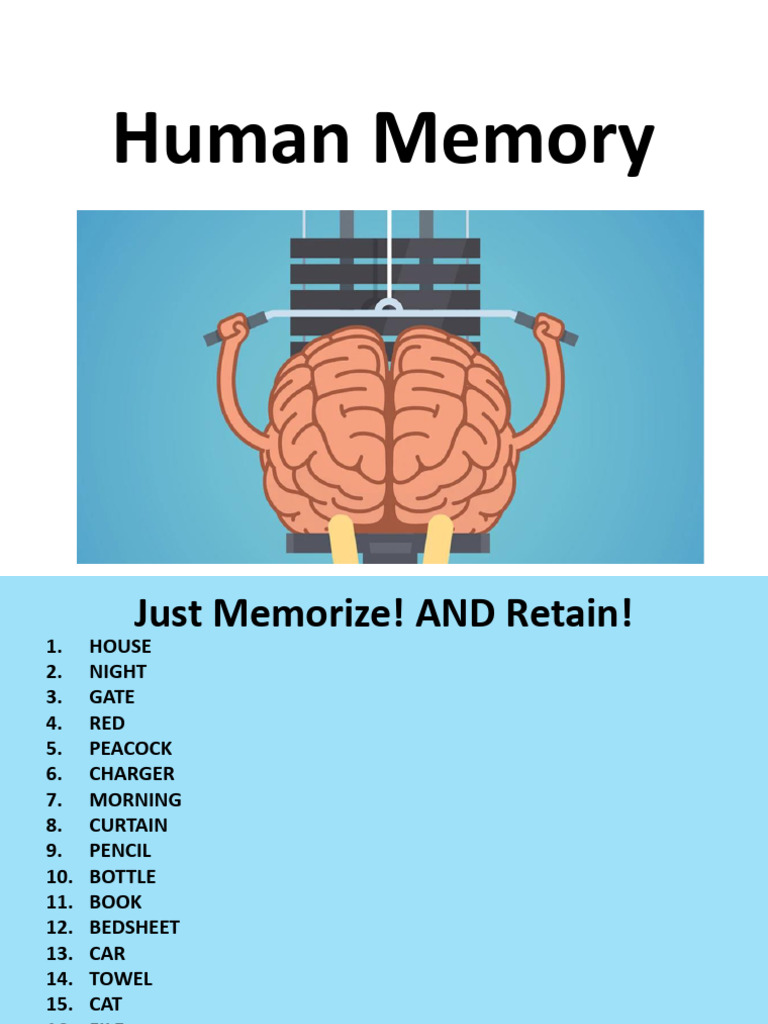 Chapter-6 Memory | PDF | Recall (Memory) | Memory