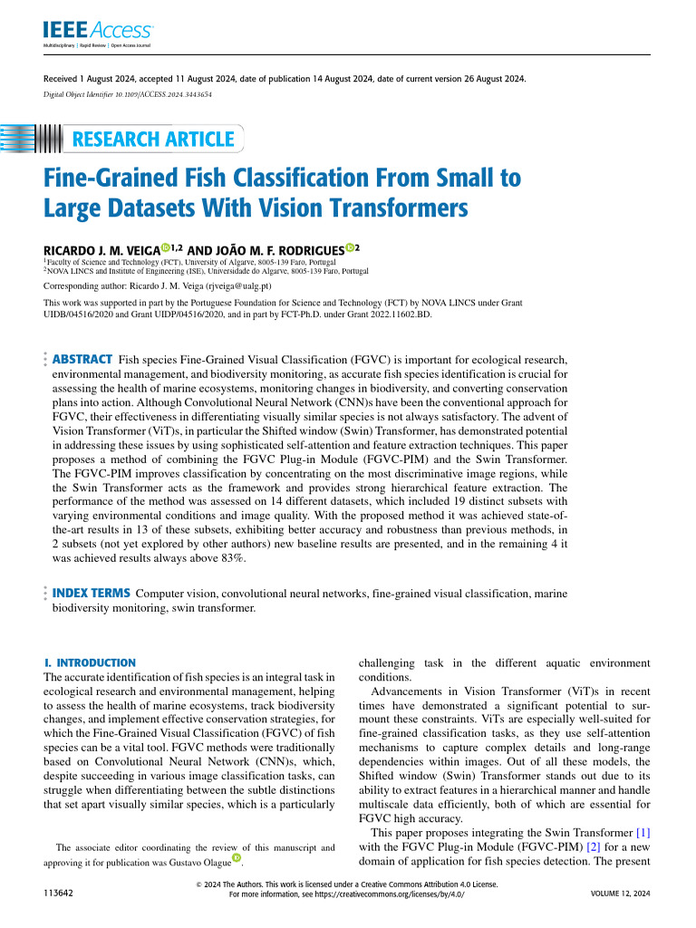 3. Fine-Grained Fish Classification From Small to Large Datasets | PDF ...