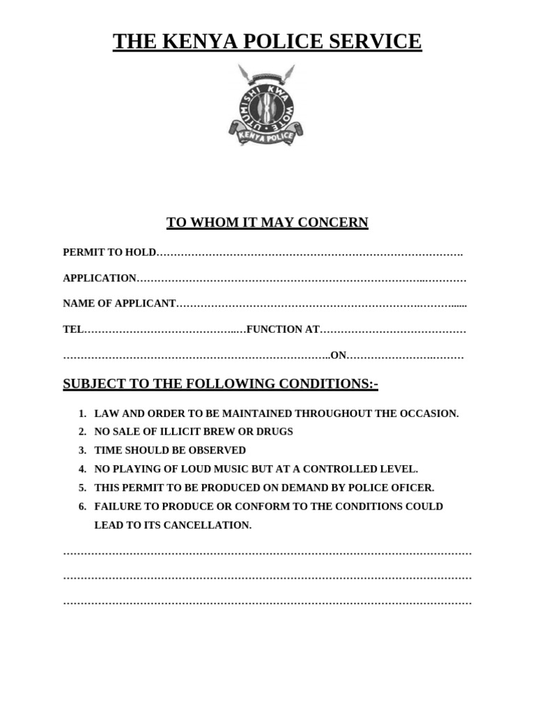Gathering Permit | PDF
