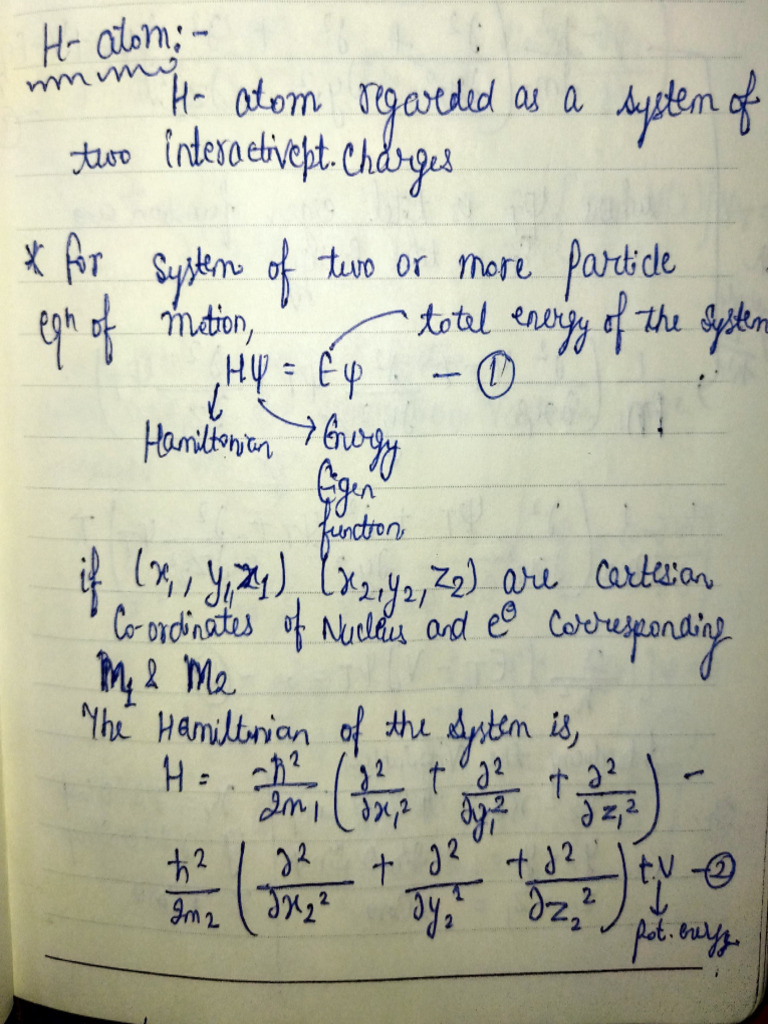H Atom | PDF
