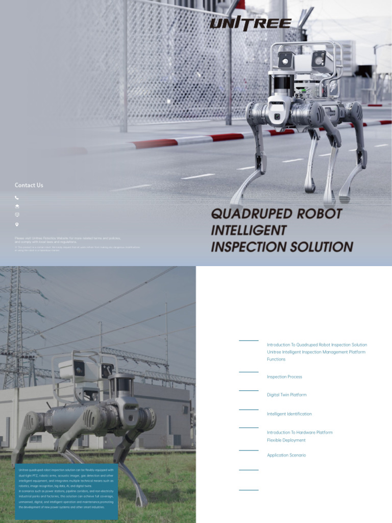 Quadruped Robot Intelligent Inspection Solution - Unitree | PDF | Lidar ...