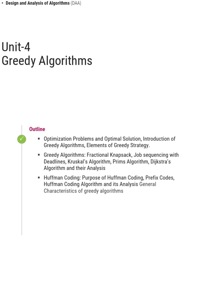 Greedy Algorithms: Knapsack & Job Scheduling | PDF | Code | Combinatorics