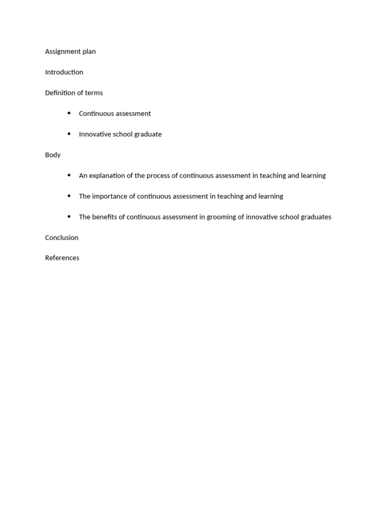 Benefits of Continuous Assessment in Education | PDF | Educational ...