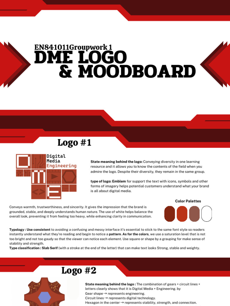En841011 g1 Dme Logo & Moodboard PDF | PDF | Logos | Brand