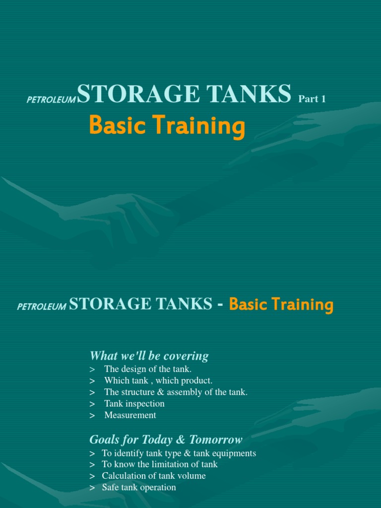 Storage Tank Basic Training Rev 2 | PDF | Pressure Measurement | Stairs