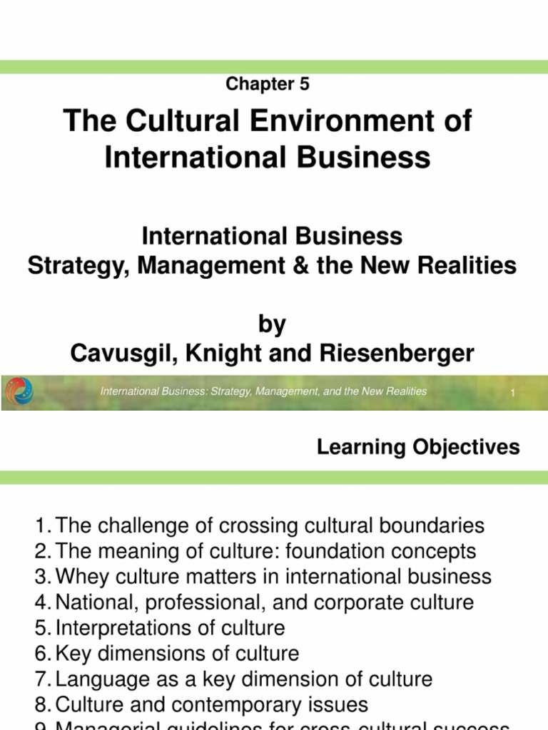 Cultural Differences in International Business | PDF