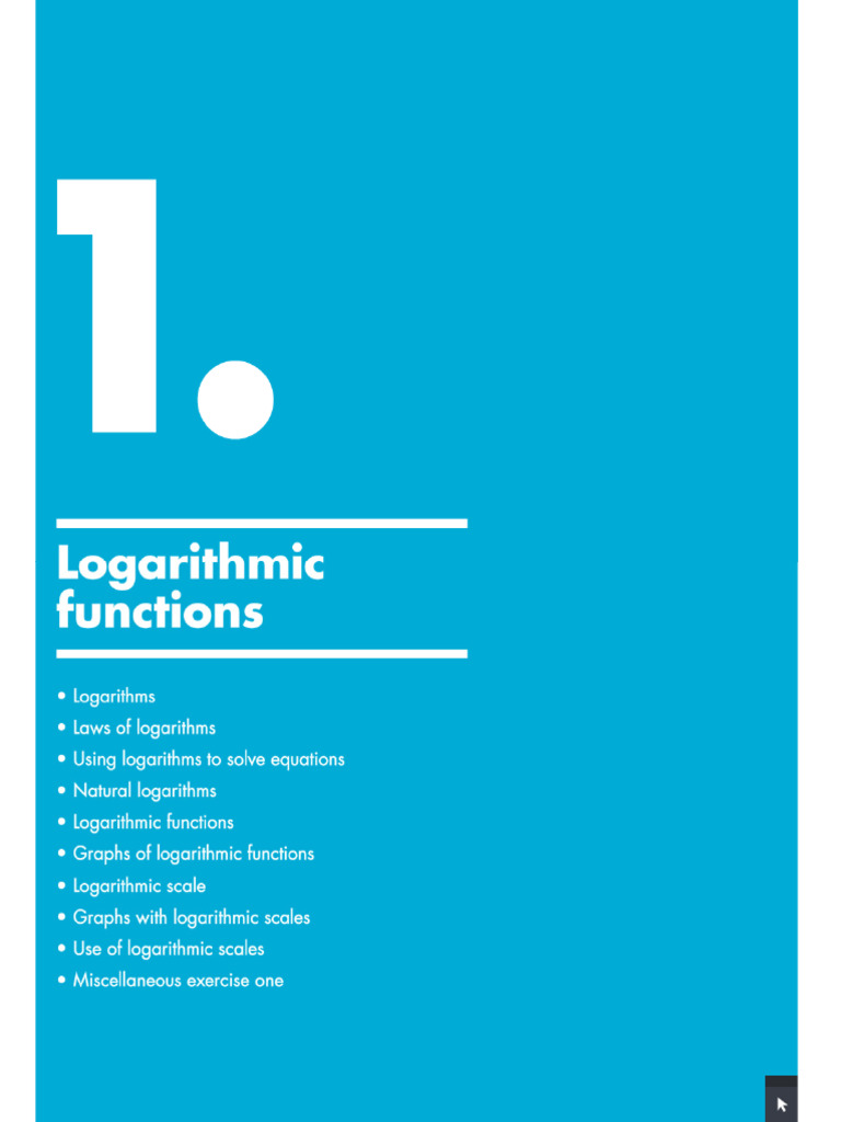 1 Logarithmic Functions Pdf 0064