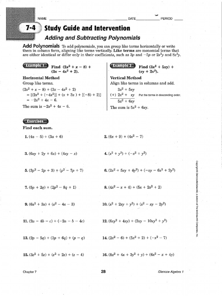 Combine Like Terms | PDF