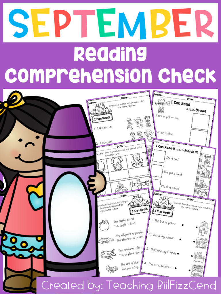 September Reading Comprehension Activities | PDF