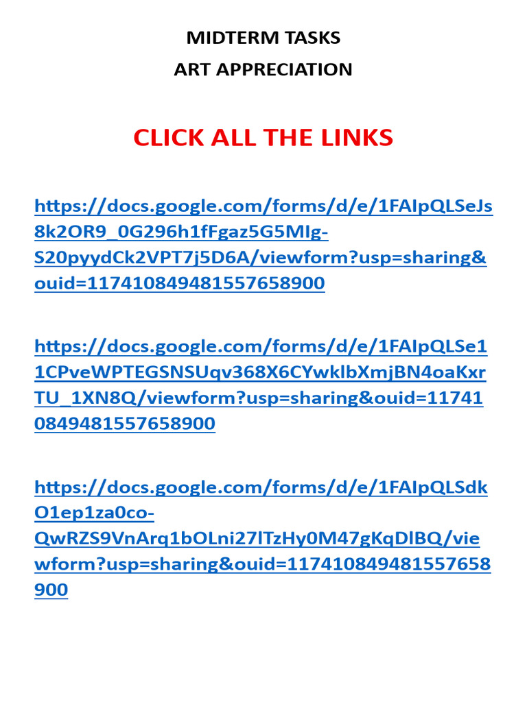 Midterm Tasks Art Appreciation | PDF