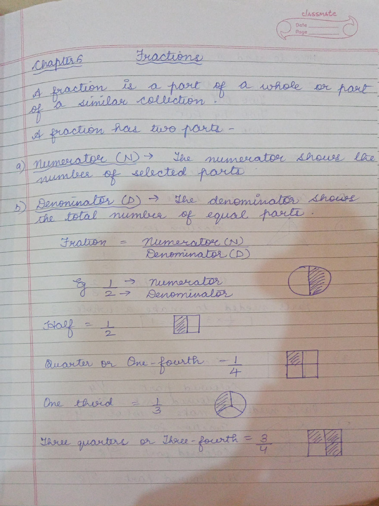 Grade 4 CH 6 Fractions | PDF