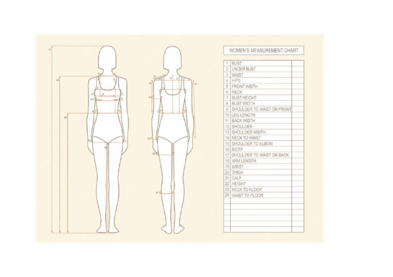 Body Measurement Chart | PDF