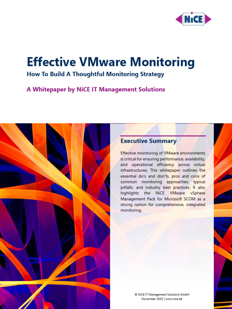 Effective VMware Monitoring | How To Build A Thoughtful Monitoring ...
