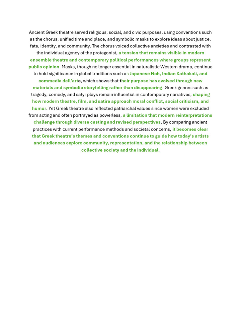 Drama FA - Revised | PDF