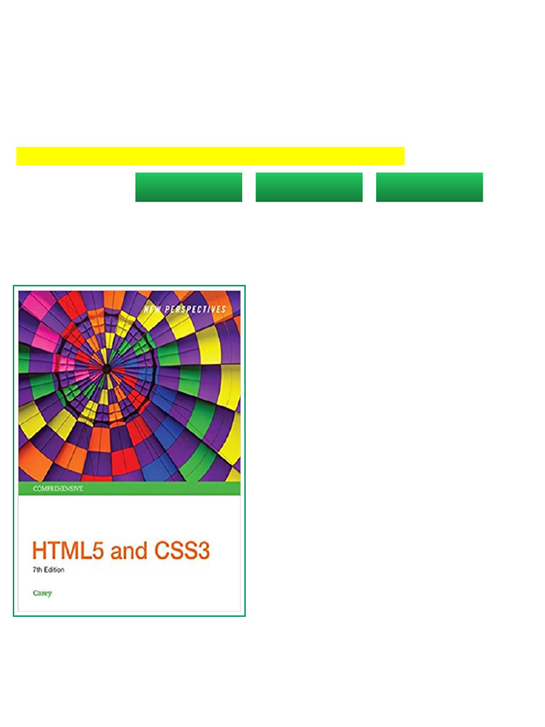 Solution manual for New Perspectives on HTML5, CSS3, and JavaScript 7th ...