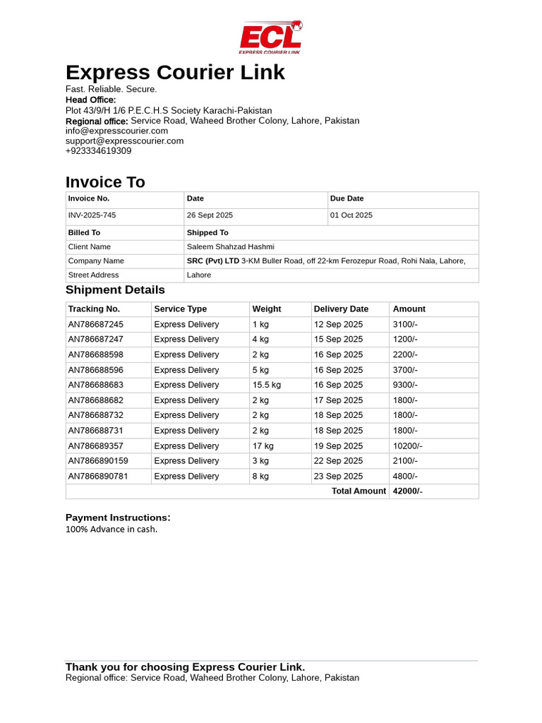Express Courier Link | PDF