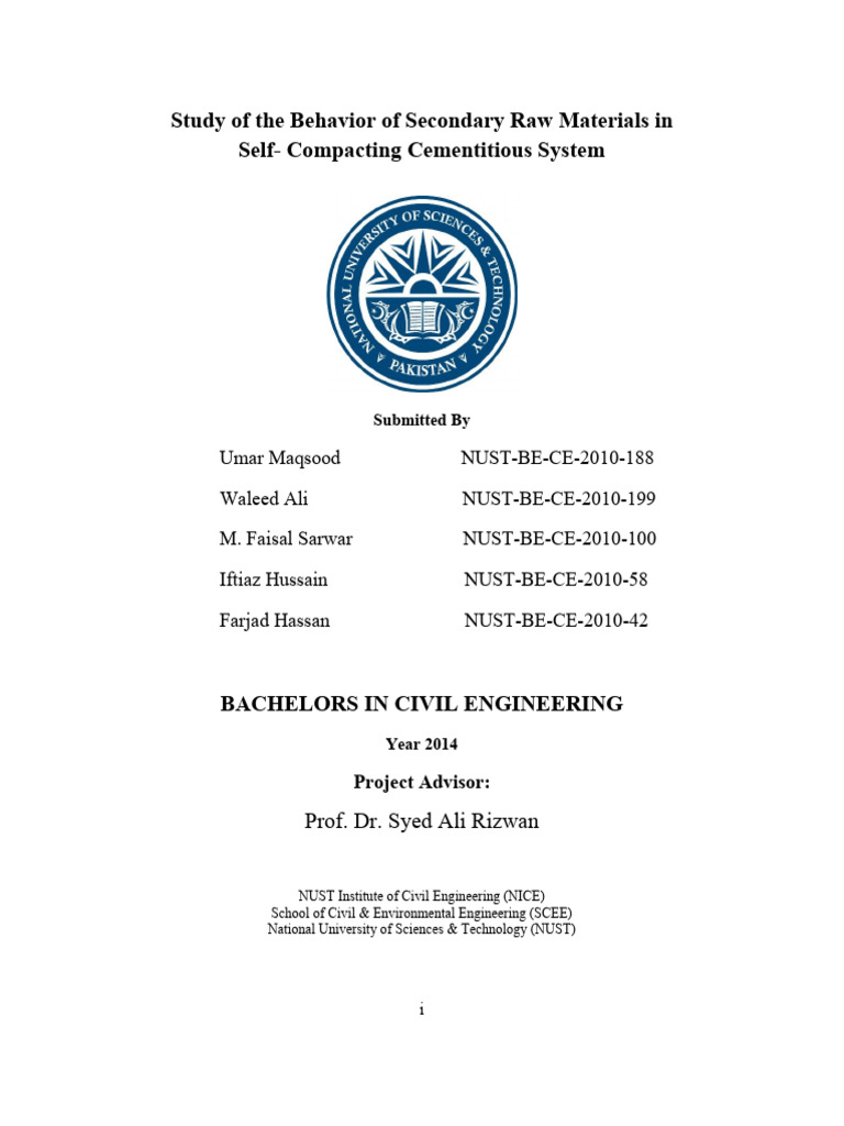 Secondary Raw Materials in SCCS Study | PDF | Concrete | Cement